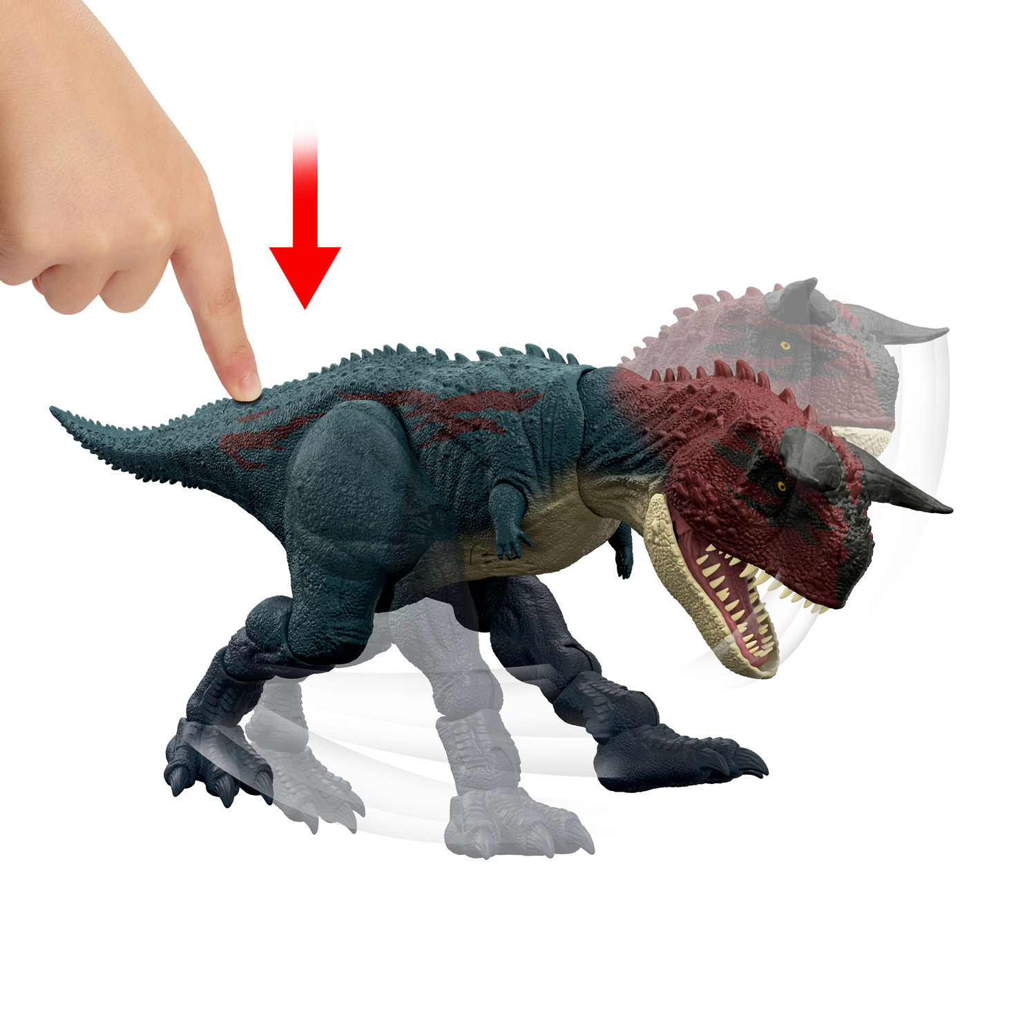 Jurassic World Survival Figura de Acción de Dinosaurio Carnotaurus ...